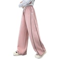 Bigetiay Girls Pants Casual Loose Fit Trousers Everyday Wear Kids ...