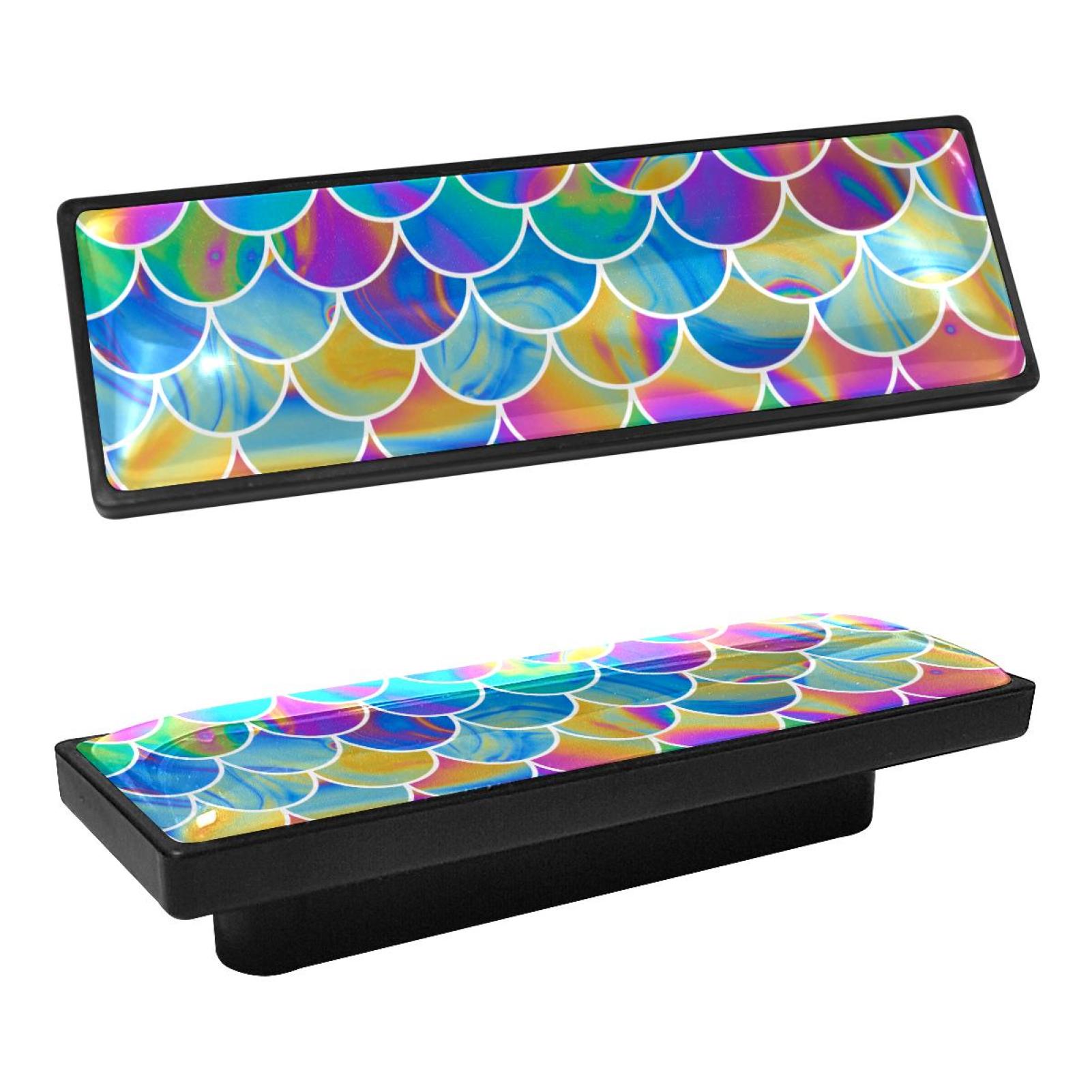 4 Pcs Rectangle Cabinet Handle Cupboard Knob Drawer Pulls Handle ...