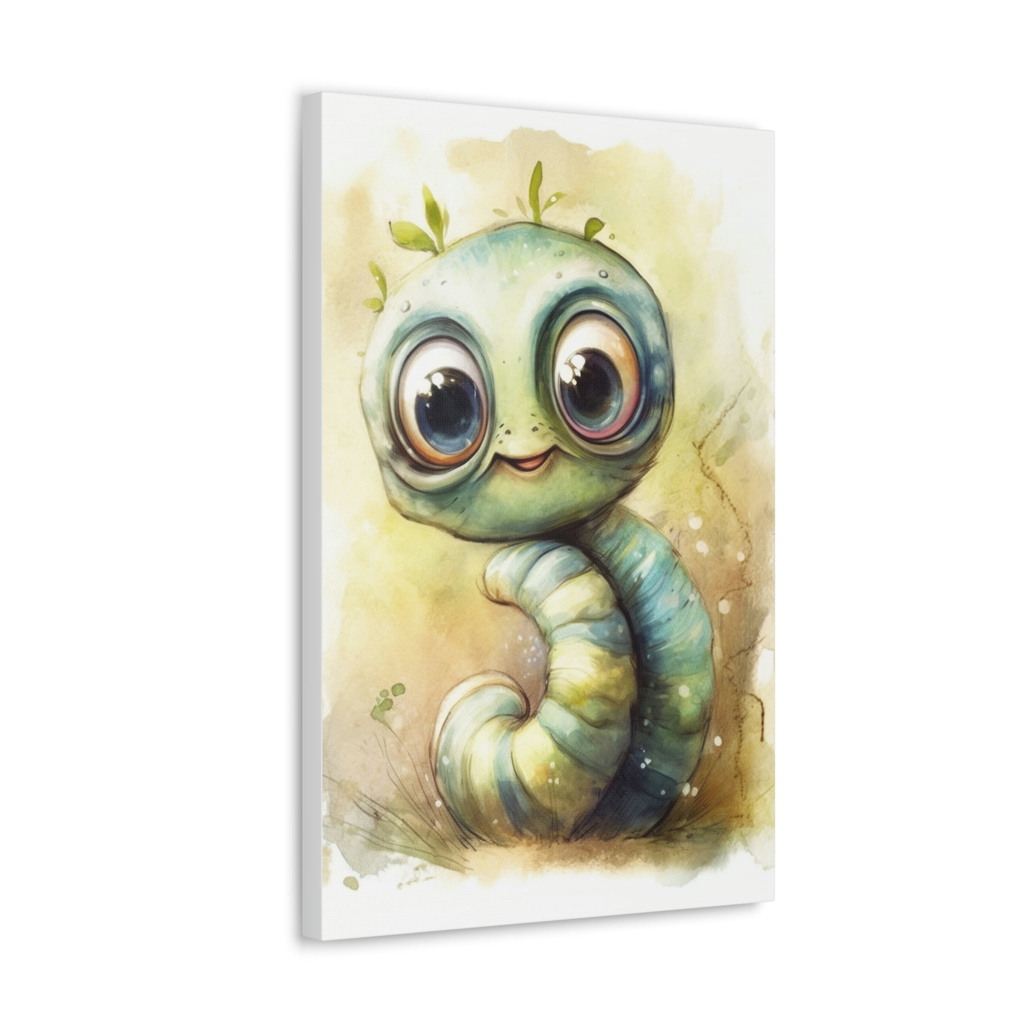 Watercolor Worm Painting - Nursery Collection - Bedtime Stories ...
