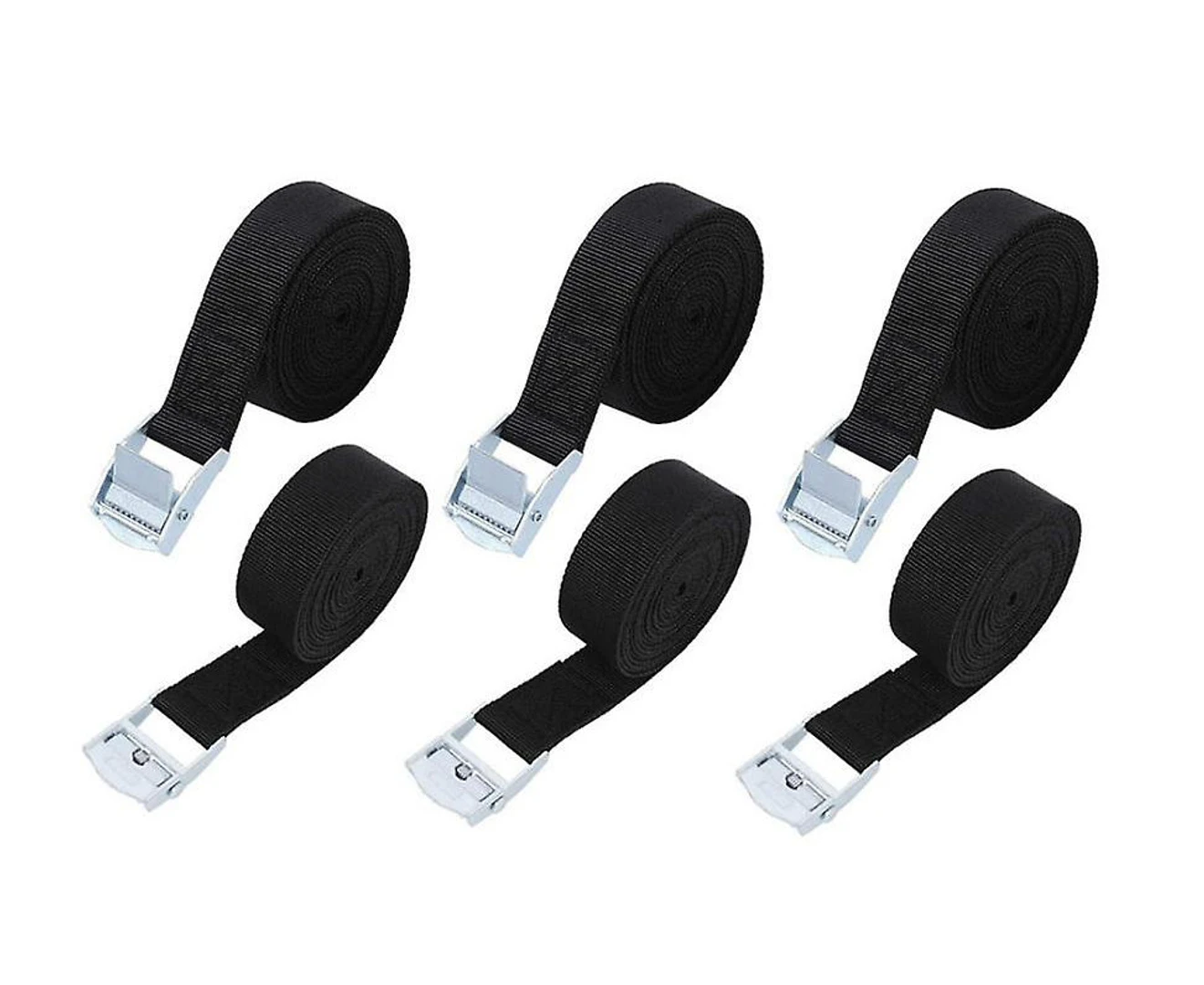 Correas de amarre con trinquete de 2,5 m x 25 mm, correas tensoras ...