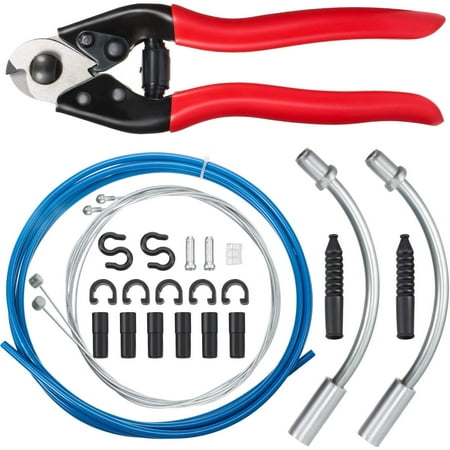 FanShowBicycle Brake Line Set, 2 Pieces V Bike Brake Noodles Cable ...