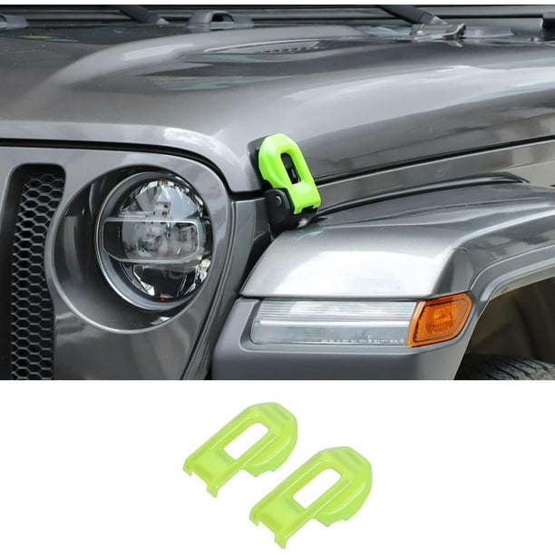 GHSDFBB Hood Latch Lock Catch Brackets Cover for 2018-2021 Jeep ...