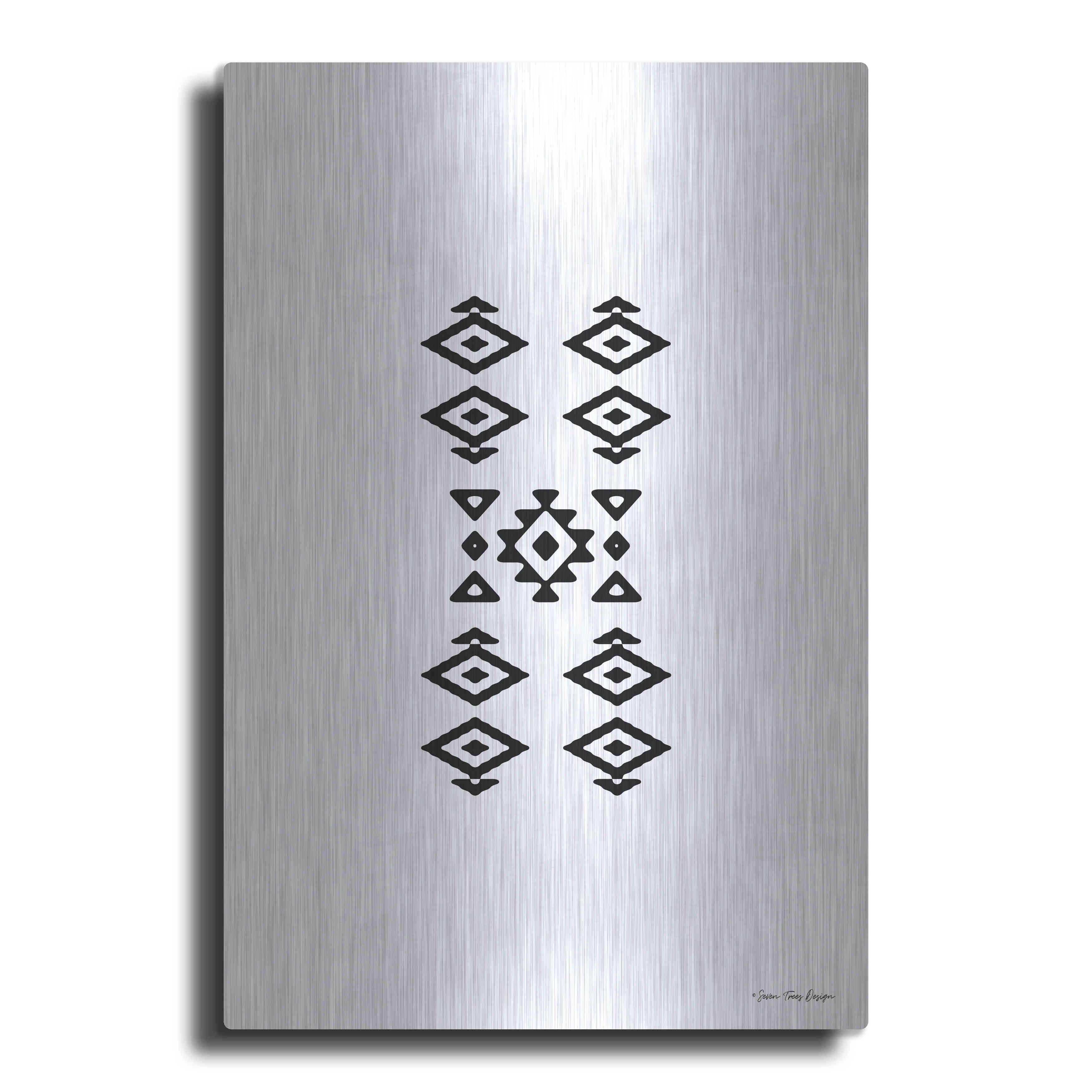 Luxe Metal Art 'Aztec Art I' by Seven Trees Design, Metal Wall Art, 24 ...
