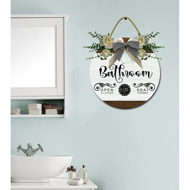 Farmhouse Decor Bathroom Signs