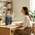 9.45" 3-in-1 Mist Cooling Desk Fan, 450ml Water Tank Portable Personal ...
