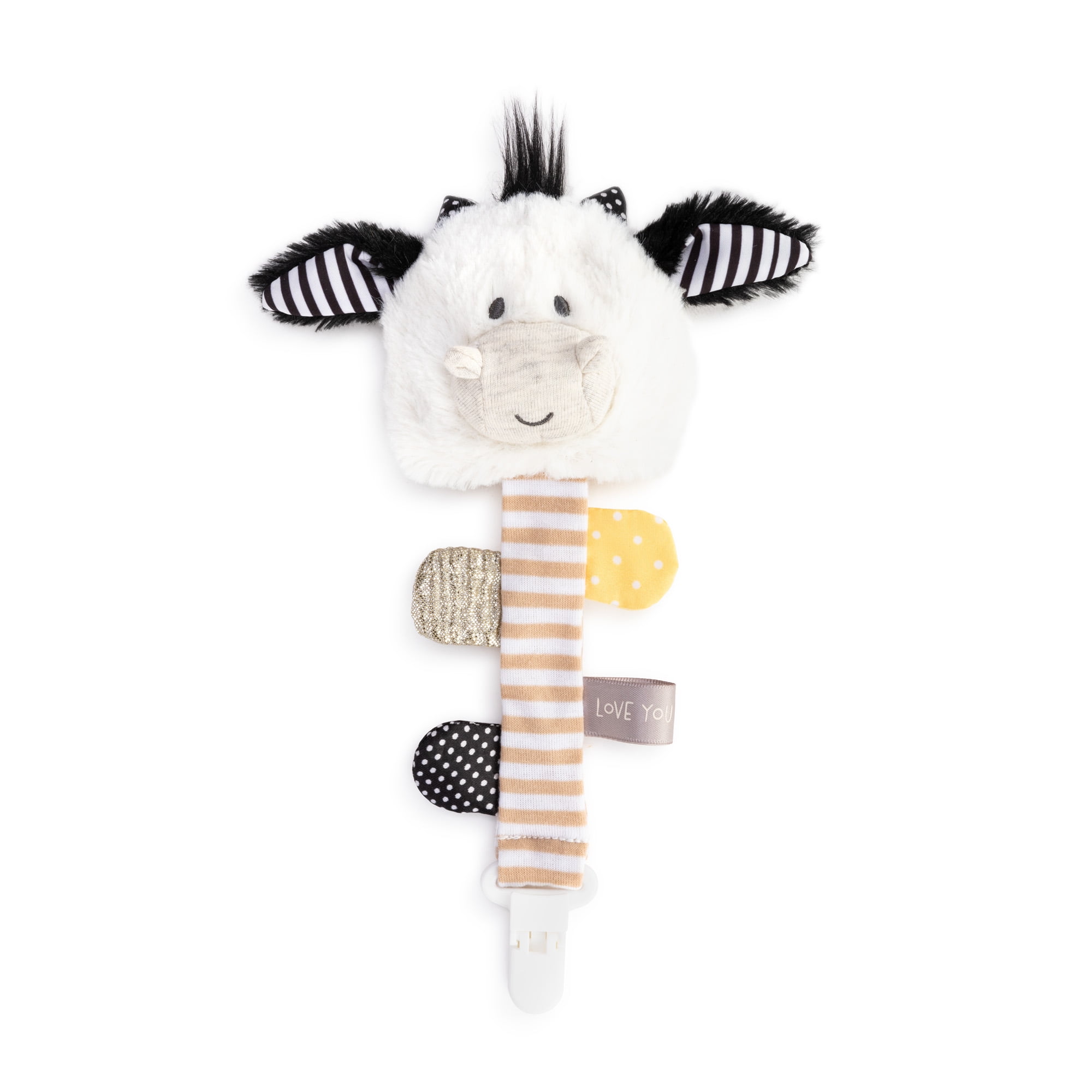 DEMDACO Cow Paci Pocket Pal 9 inch Childrens Plush Stuffed Animal ...