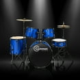 Gammon Percussion 5pc Adult Drum Set - Full Size Beginner Kit w/ Stool ...