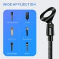 Genreen Tripod Mic Stand Adjustable Universal Floor ,Black Microphones ...