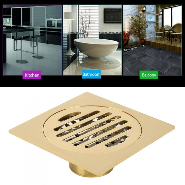 Bathroom Hardware Brass Single Use Straight Pattern Shower Floor Drain ...