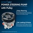 Detroit Axle - Power Steering Pump with Pulley Replacement for 2003 ...