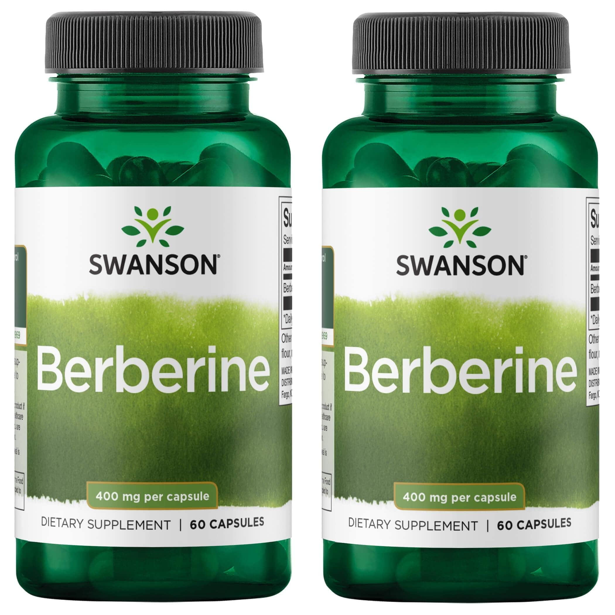 Suplemento Swanson Berberine 400 mg 60 cápsulas (paquete de 2) | Bodega Aurrera en línea