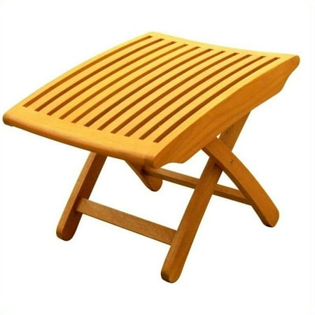 International Caravan Outdoor Wood Folding Foot Rest | Walmart Canada