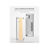 Womier SK65 65% washer mounted wireless aluminum keyboard with knobs ...