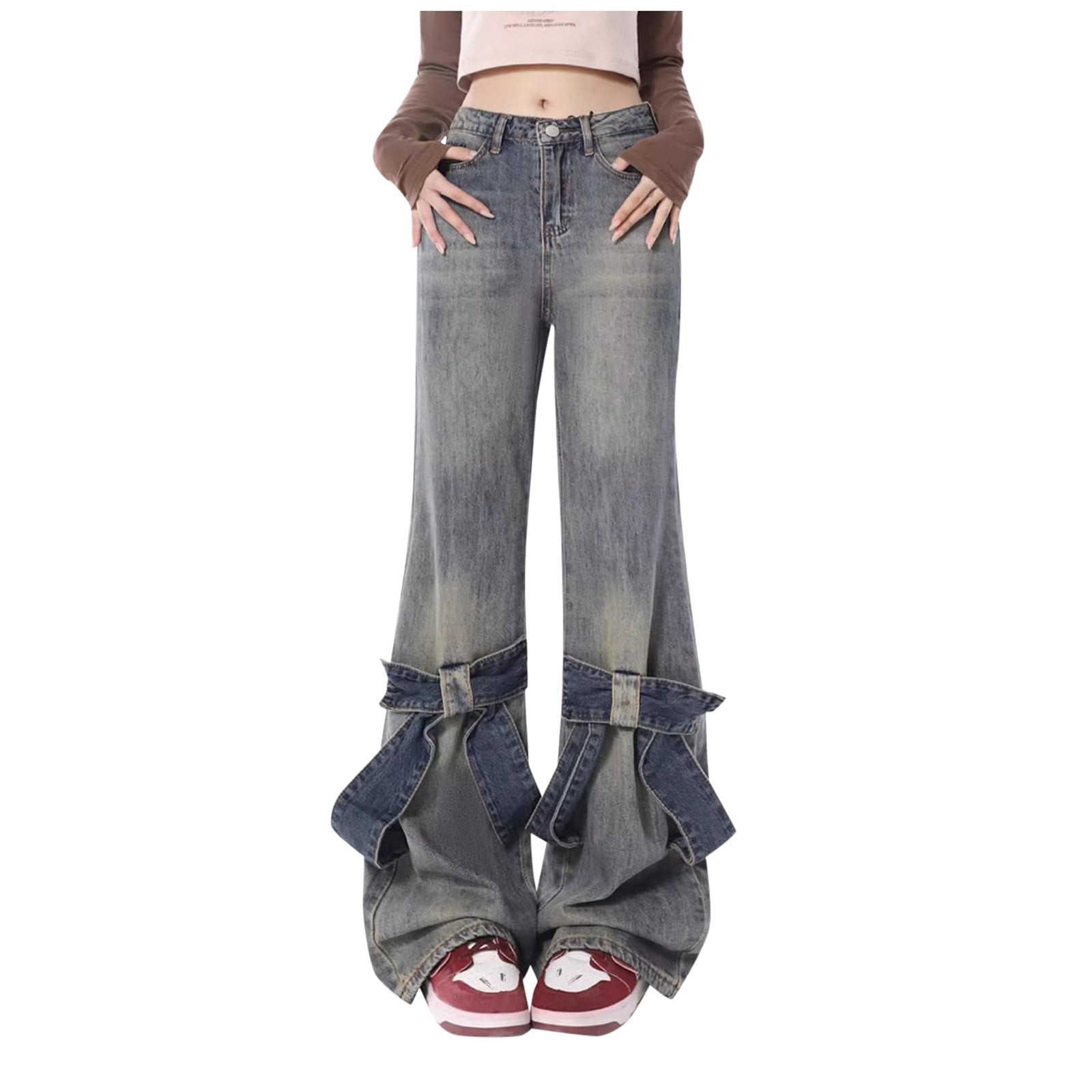 Click here for Nechology Womens Pants Cotton Denim Vintage Jeans... prices