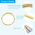 Uxcell Half Hard Brass Wire, 1 Roll 22Ga/0.6x0.6mm 6m/19.69ft Square Craft Wire, Brass - Walmart.com