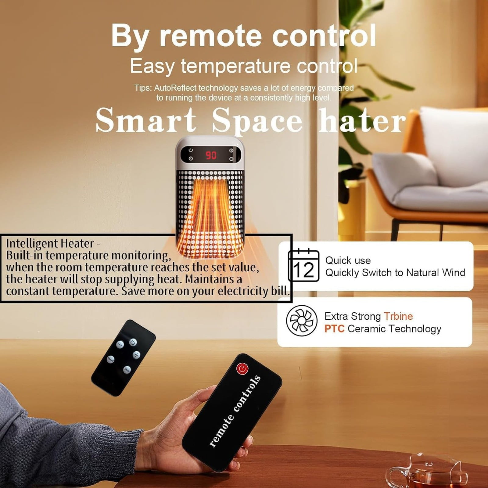 Click here for Xixi Plug In Heater Portable Wall Heater With Remo... prices