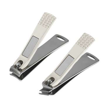 Unique Bargains 1 Set Easy Grip Toe Nail Clippers for Thick Nail Silver ...