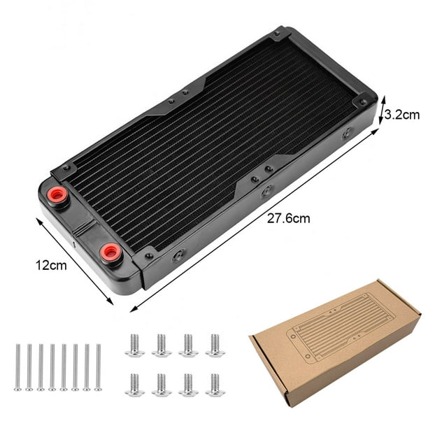 DeeCozy Water Cooling Radiator computer water cooling radiator 18 Pipe ...