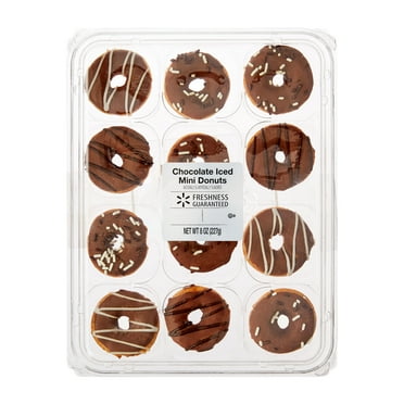 Freshness Guaranteed Birthday Cake Iced Mini Donuts, 8 oz, 12 Count ...