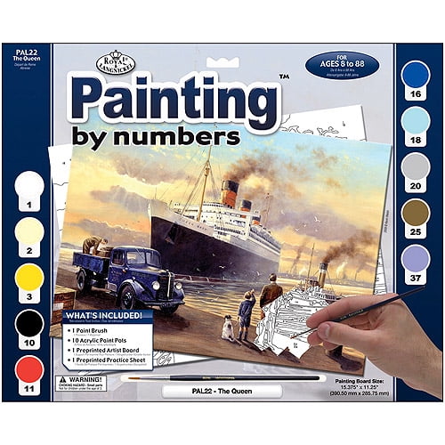 Adult Paint By Number Kit, 15-3/8" x 11-1/4" - Walmart.com - Walmart.com