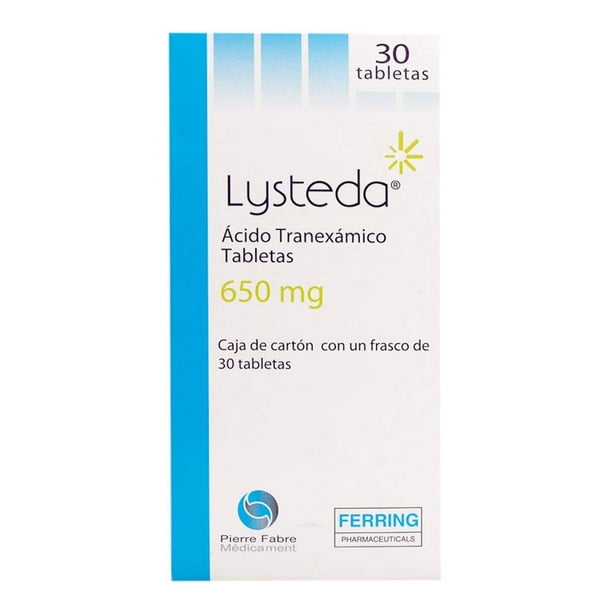 Lysteda 650 mg 30 tabletas | Walmart en línea