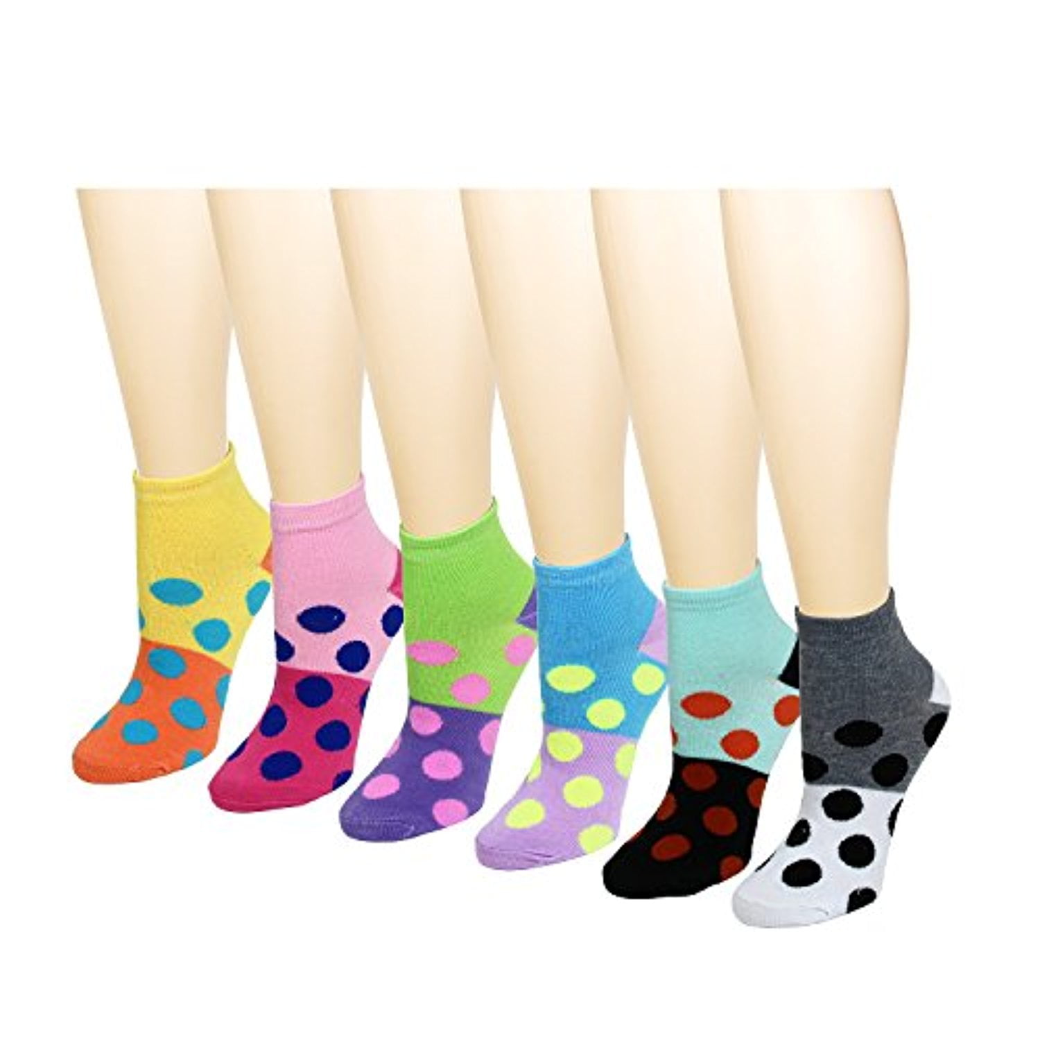 Women's 12 Pairs Socks Assorted Colors Size 6-9, Diff Patterns ...