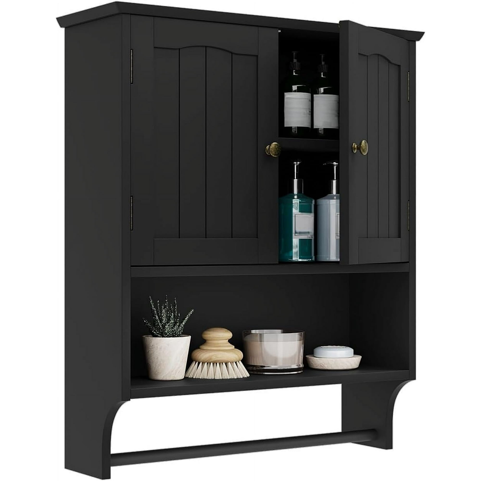 Click here for Wangbasdasd Black Bathroom Cabinet Wall Mounted Wi... prices