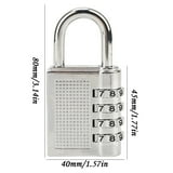 JilgTeok Home Essential4 Digit Combination Lock Padlock, Number Code ...