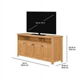 Better Homes & Gardens Pembrook TV Stand for TVs up to 70", Natural Oak ...