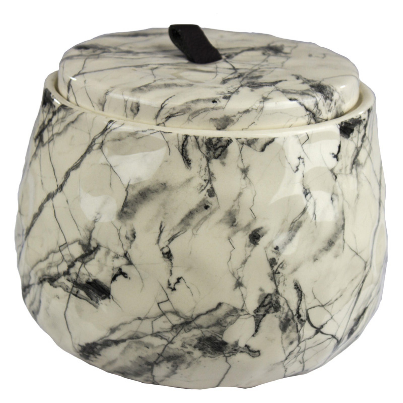 Sagebrook Home Round Ceramic Covered Jar - Beige - Walmart.com