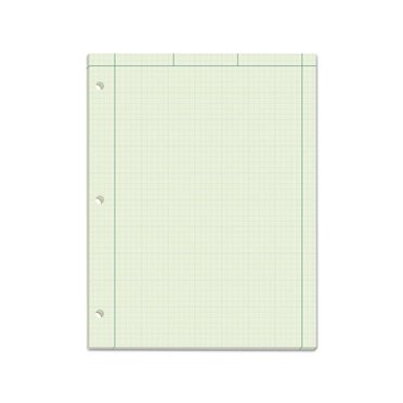 ENGINEER PAD 8.5"x11" GREEN PAPER GRID-TO-EDGE - Walmart.com