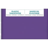 Neon Purple Solid Rectangular Plastic TableCover 54" x 108" - Walmart.com