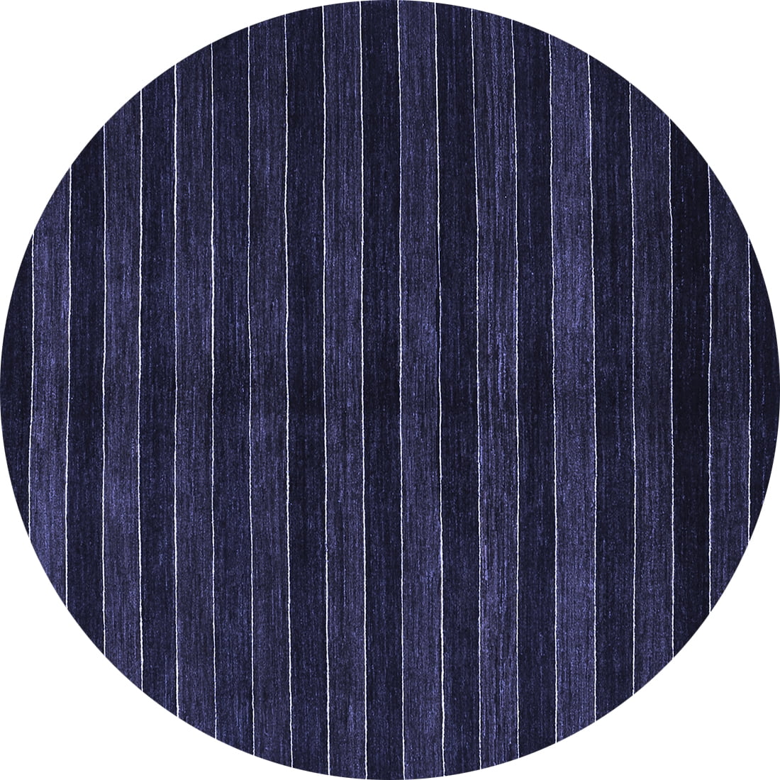 Ahgly Company Indoor Round Abstract Blue Contemporary Area Rugs, 6 ...