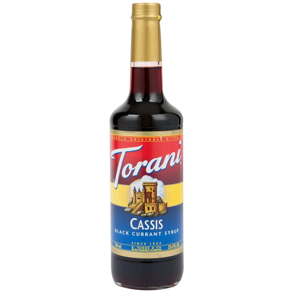 Torani Cassis Syrup 750 ml Glass Bottles - Single Pack - Walmart.com