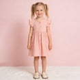 Dress for Girls 6-7 Girls Summer Dress French Style Sleeveless Smocked ...