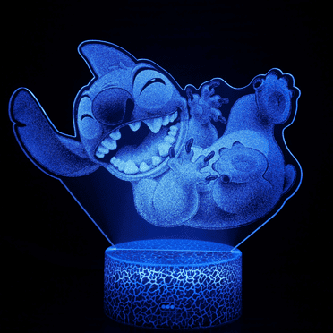 3D LED Stitch Night Light with Intelligent Remote Control - Perfect ...