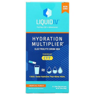 Liquid IV Water Packets - Hydrated Electrolyte Drink Mix, Watermelon ...