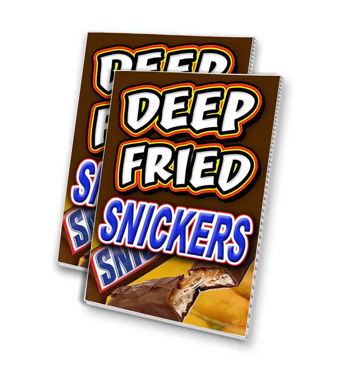 Deep Fried Snickers (24" X 36") 4mm Corrugated Plastic Panel, Graphics ...