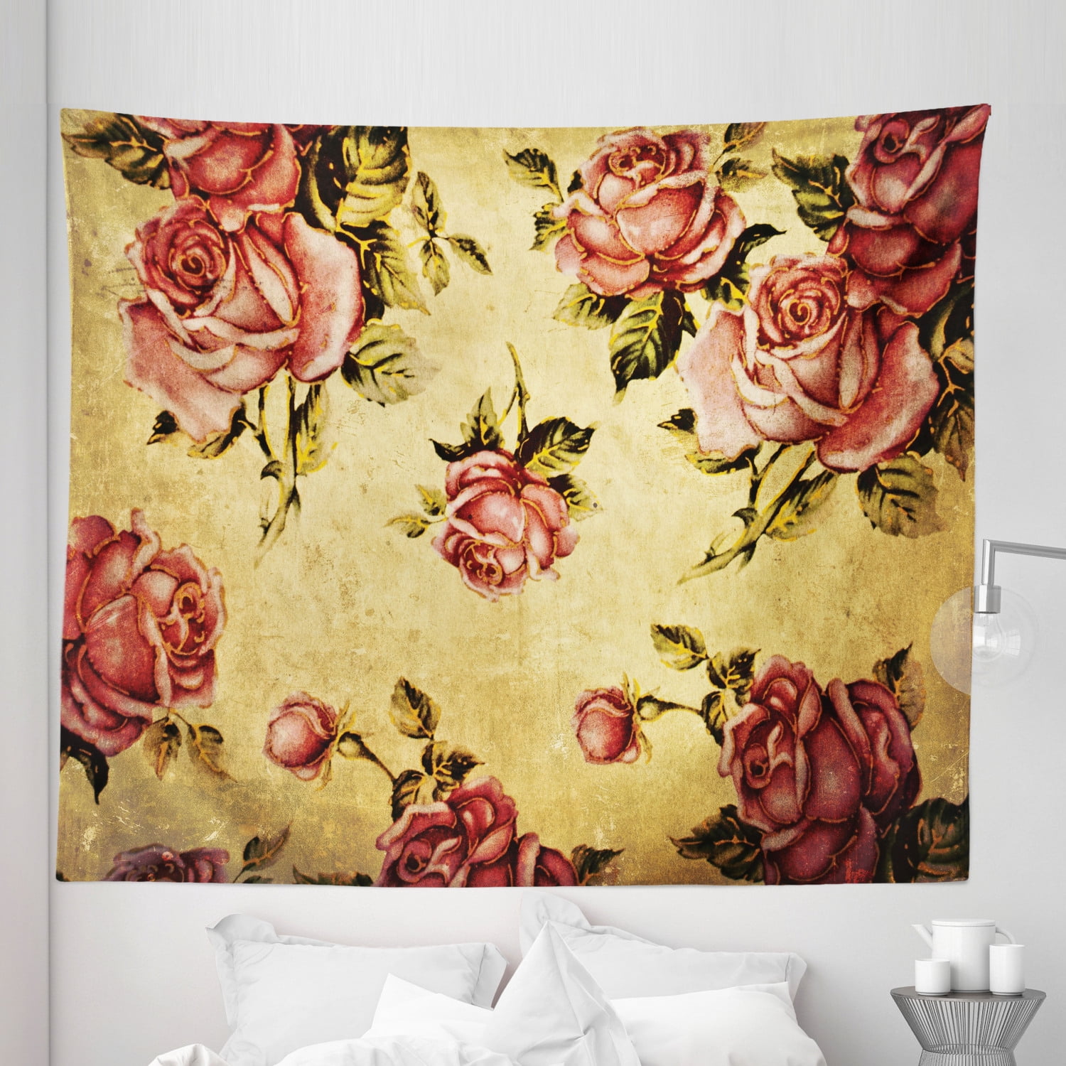 Rose Tapestry, Old Fashioned Victorian Style Pattern Dramatic Color ...