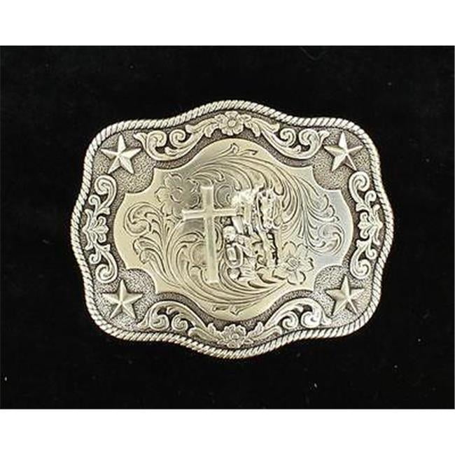 M&F Western Products 3798659 Mens Rectangle Rope Edge Cowboy Prayer ...