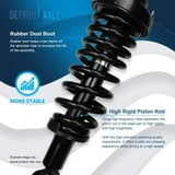 Detroit Axle - 4pc Rear Struts w/Coil Spring Toe Links Replacement for ...