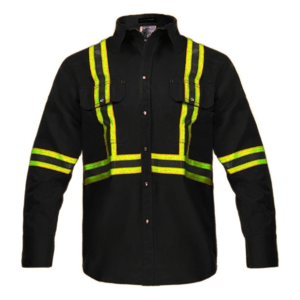 Flame Resistant High Visibility Hi Vis FR Shirt - 100% C - 7 oz (Small ...