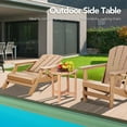 Nalone Outdoor Side Table, HDPE Adirondack End Table, Weather Resistant ...