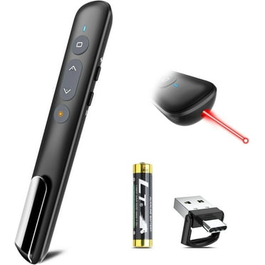 Powerpoint Pointer Mouse, SANOXY 2.4Ghz RF Wireless Presenter with mouse function and Pointer ...