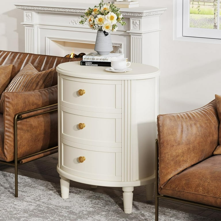 Ready assembled white bedside cabinets store