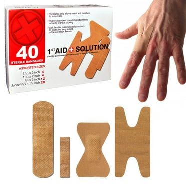 70 Ct Sheer Adhesive Bandages 4" Extra Large Flexible Wound Dressing ...