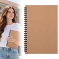 Notebook A5, With Margin White Paper, Glossy Card Cover, Leather Grain ...