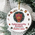 Cybersecurity Analyst Ornament – Custom Text Ornament Gift for Family ...