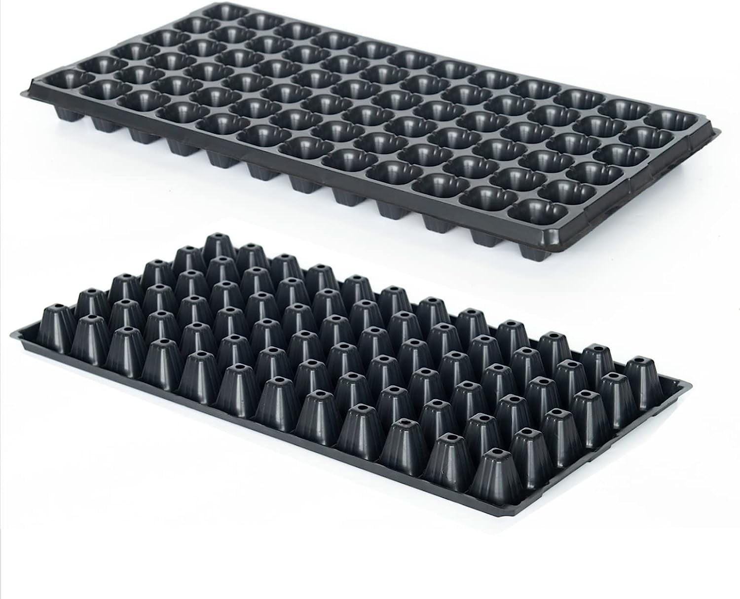Tutuviw Thickened 72 Cells Seedling Trays- BPA Free Plastic Gardening ...