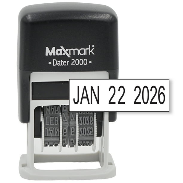 MaxMark Dater 2000, Self Inking Date Stamp with Black Ink - Walmart.com